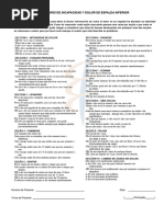 Questionário de Incapacidade Roland-Morris | PDF | Dor
