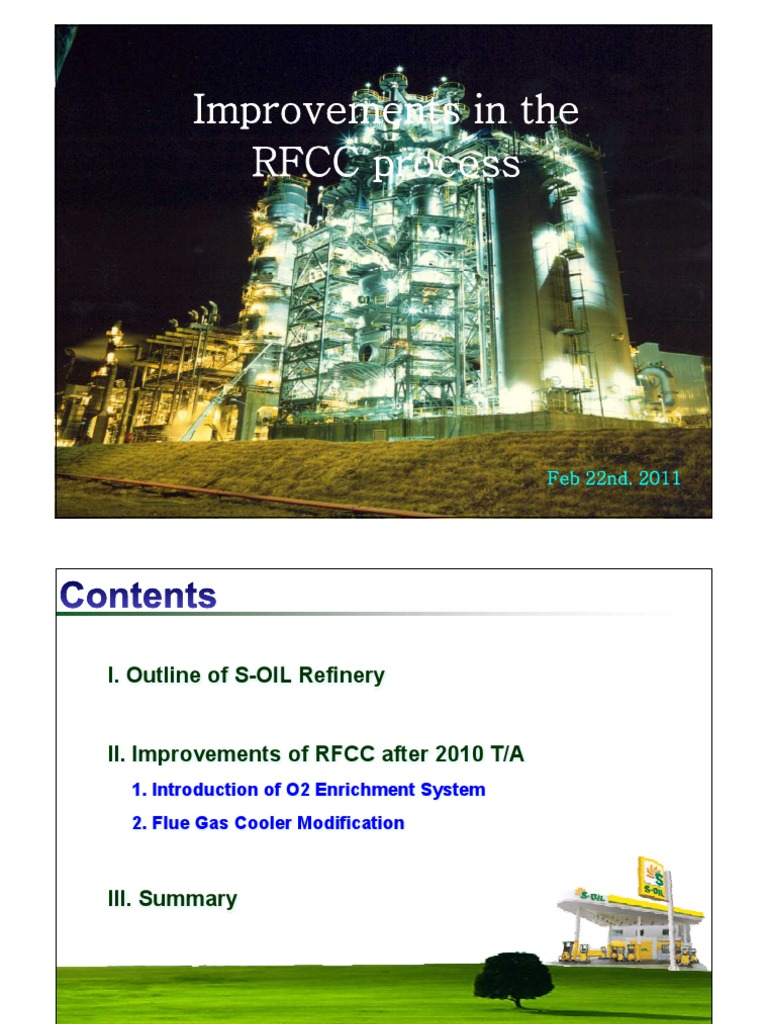 Improvements in The RFCC Process: Feb 22nd. 2011 | PDF | Oil Refinery ...