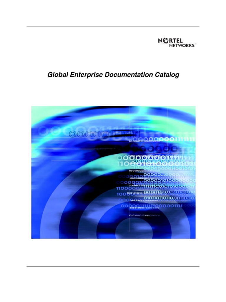Nortel Global Enterprise Documentation Catalog | PDF | Computer Network ...