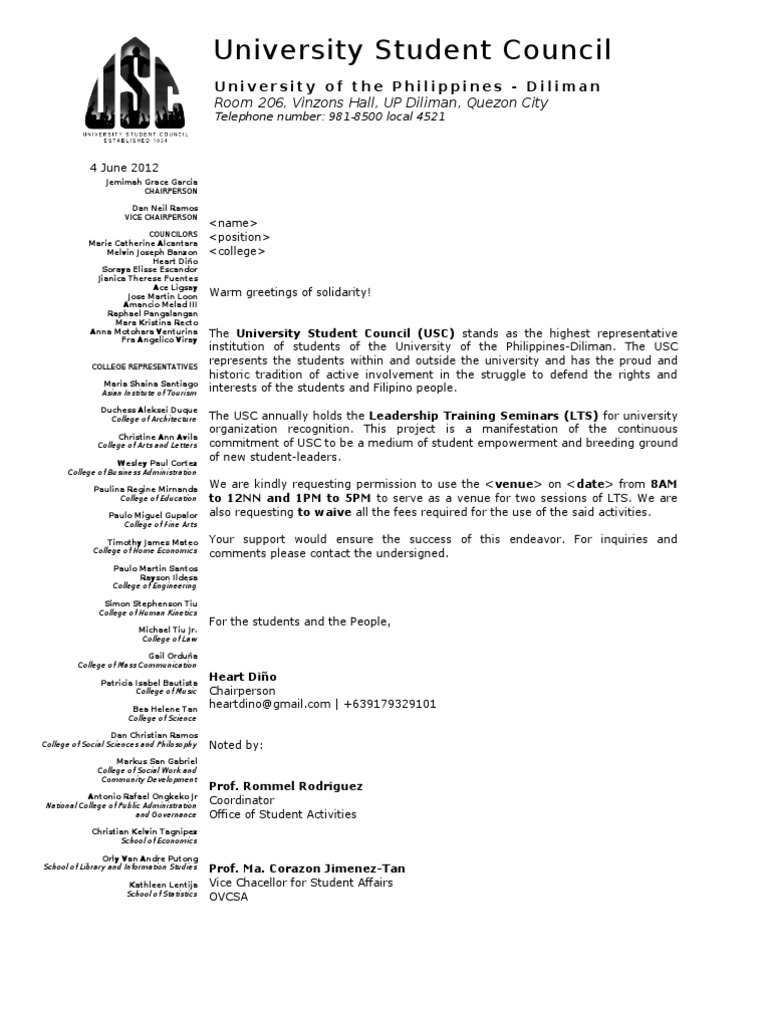 Lts Letter | PDF | Academia | Science