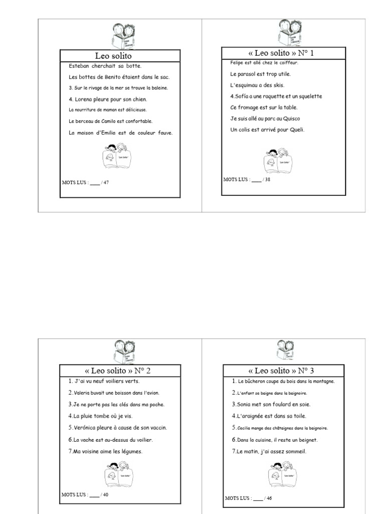 Activités variées pour enfants "Leo solito" | PDF | Nourritures
