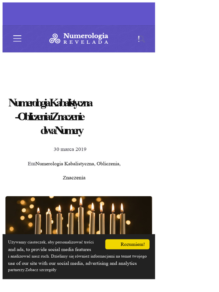 Numerologia Kabalistyczna - Obliczenia I Znaczenie Liczb PDF | PDF