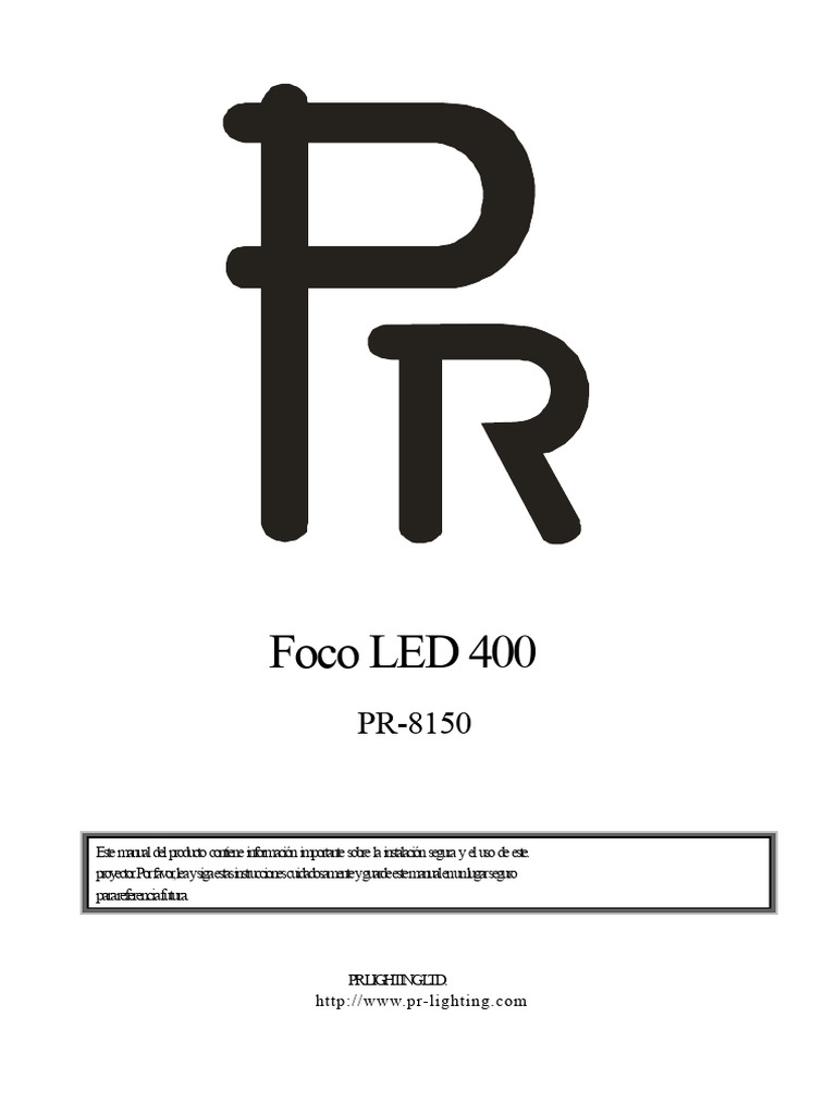 LED Spot 400 PR PR LIGHTING LTD | PDF | Tecnología de información y ...