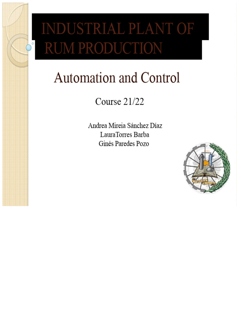Automation in Rum Production Process | PDF | Distillation | Chemistry