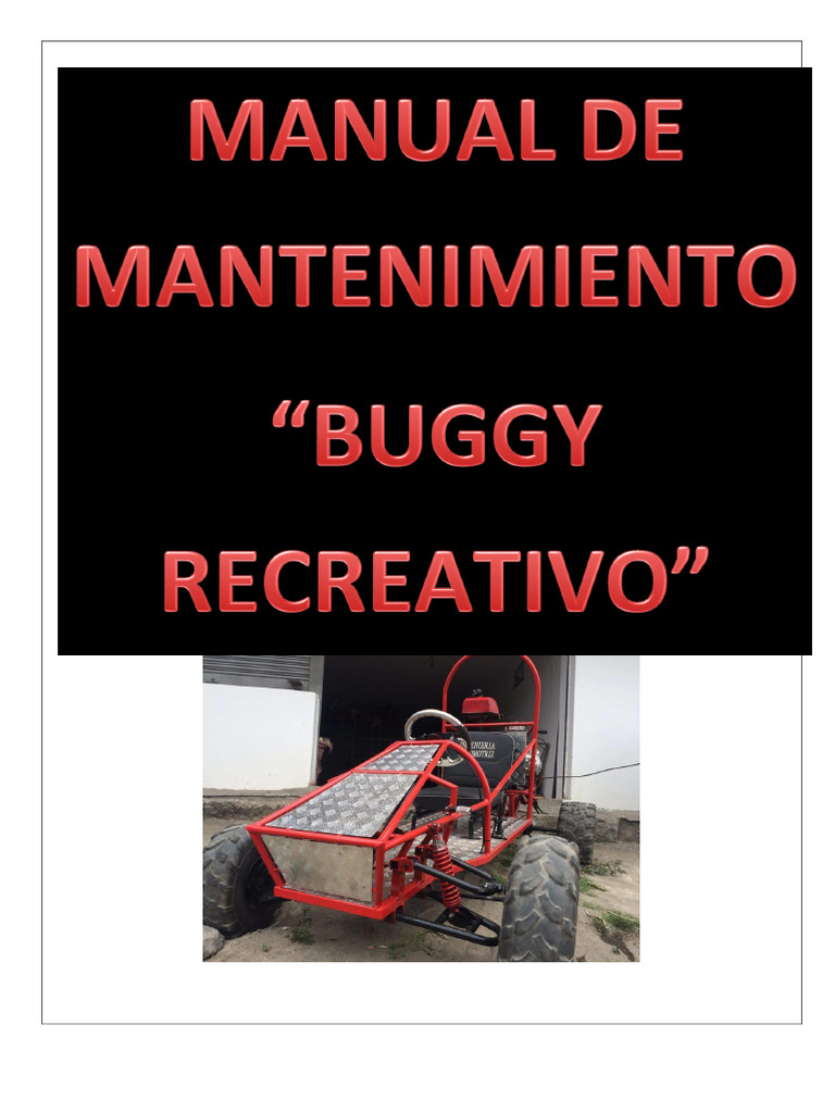 Buggy Maintenance Guide and Checklist | PDF | Brake | Tire