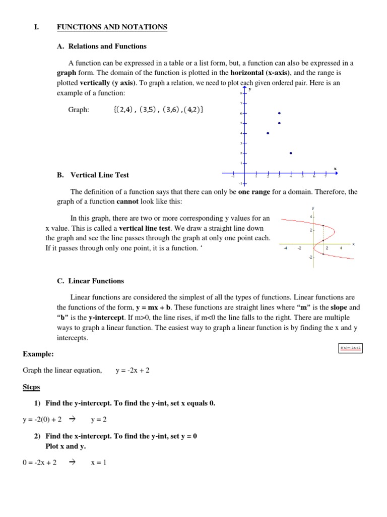 To Graph A Relation, We Need To Plot Each Given Ordered Pair | PDF ...