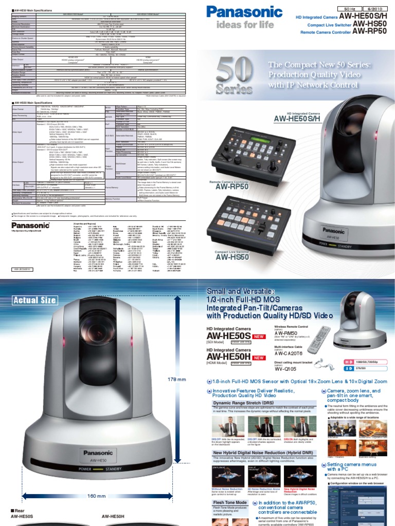 HD Integrated Camera Specifications | PDF | Video | Camera