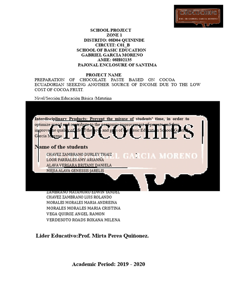 Artisan Chocolate Project Final | PDF | Methodology | Chocolate