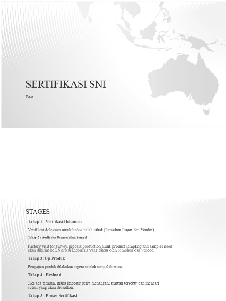 Proses Sertifikasi SNI untuk Ban | PDF