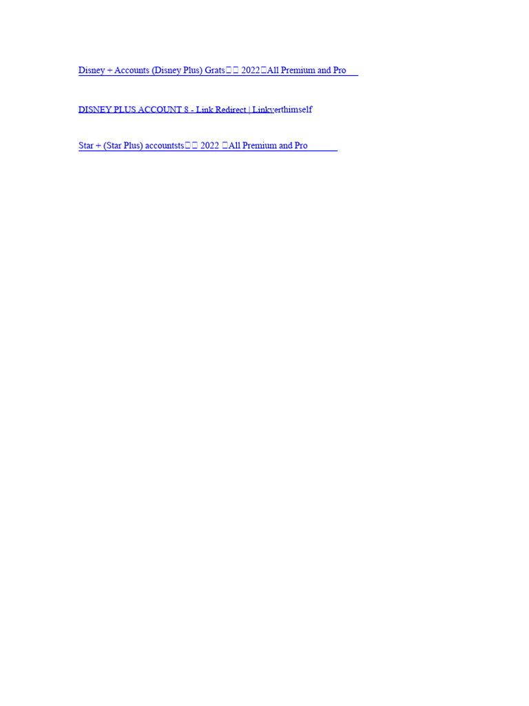 Disney Accounts | PDF