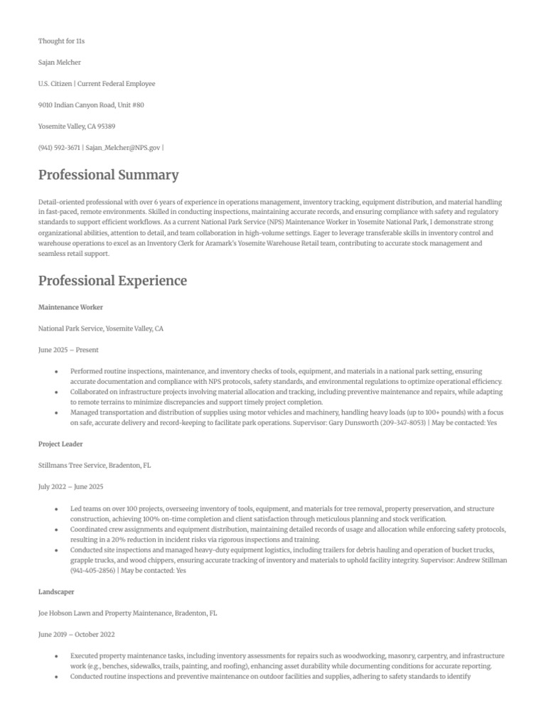 Inventory Management Professional Profile | PDF | Inventory | National ...