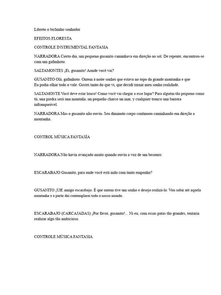 Caderno O Gusanito Sonhador | PDF