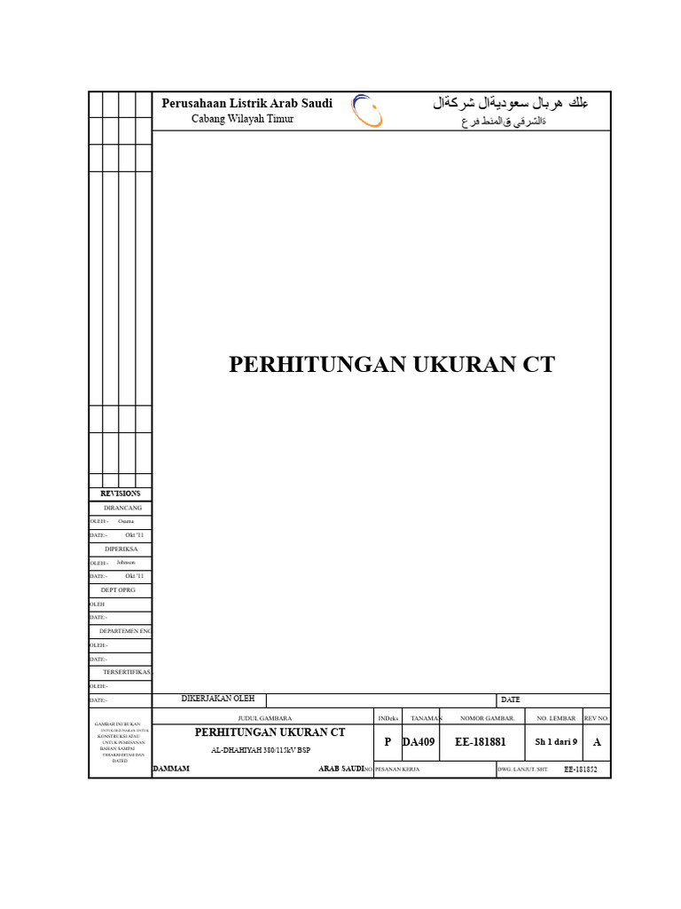 Perhitungan Ukuran CT & PT 380kV | PDF