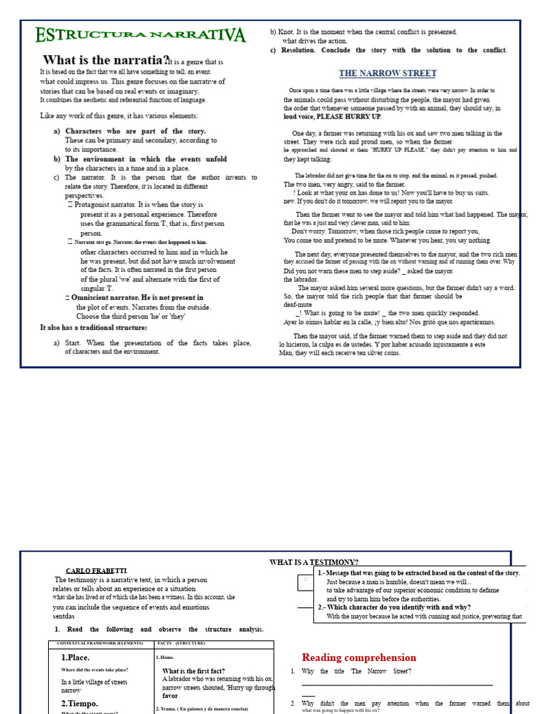 Elements of Narrative Structure Explained | PDF | Narrative