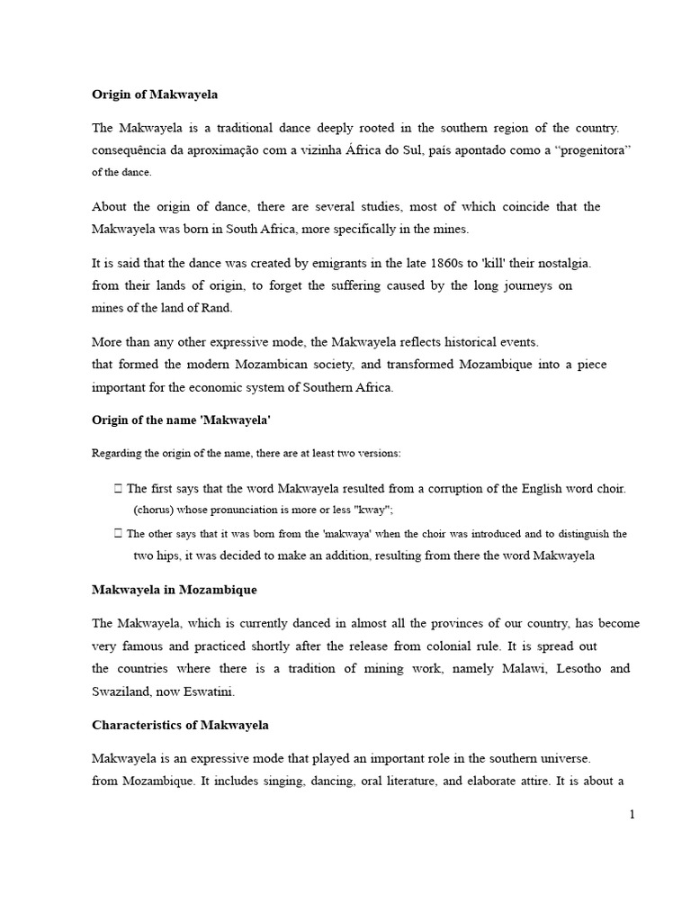 Makwayela | PDF | Mozambique | Clothing