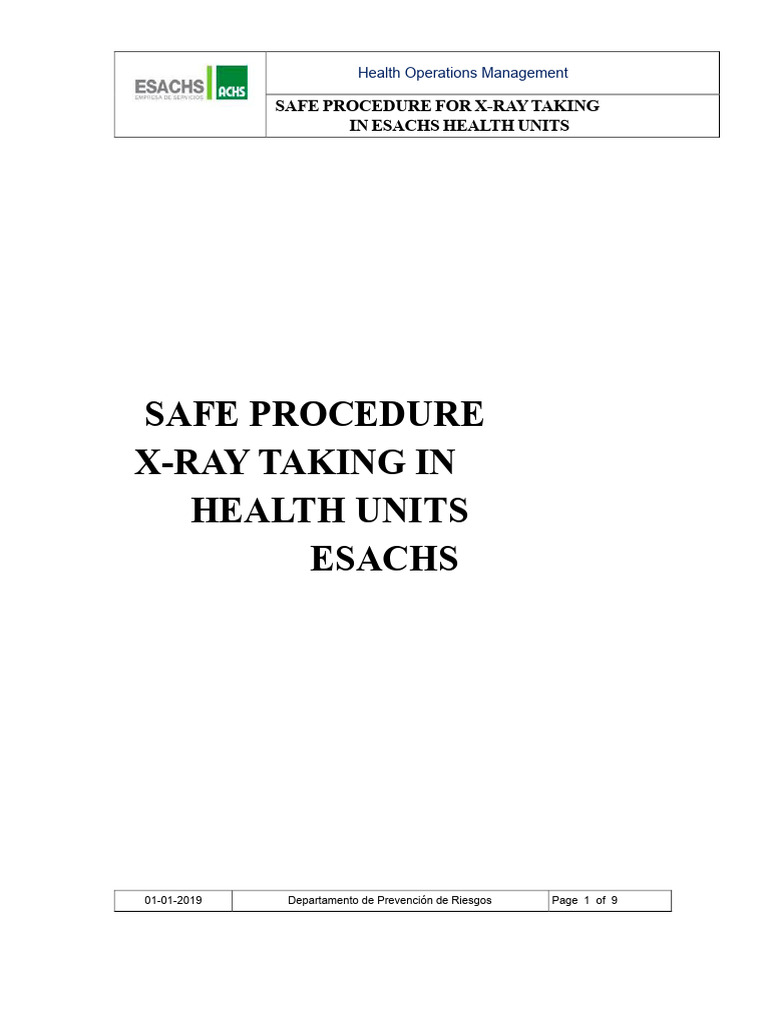 X-Ray Procedure | PDF | Radiation | X Ray