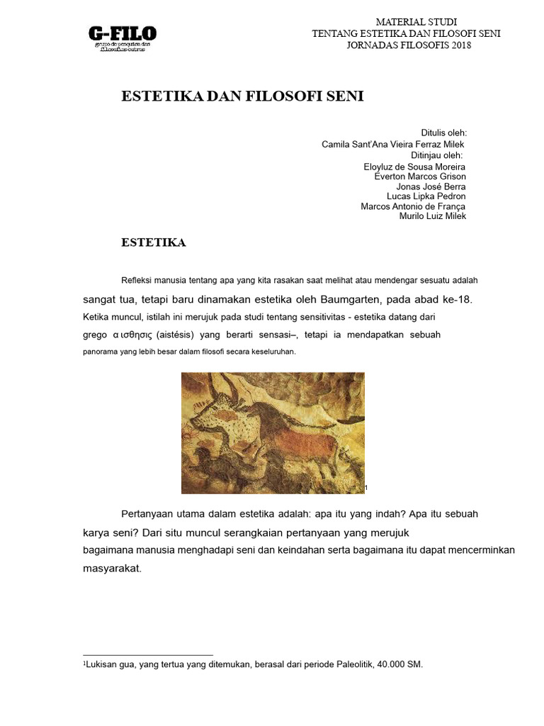 Estetika dan Filosofi Seni 2018 | PDF