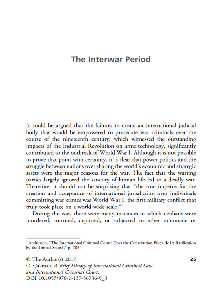 Interwar Period. Reading - Unit 1 | PDF