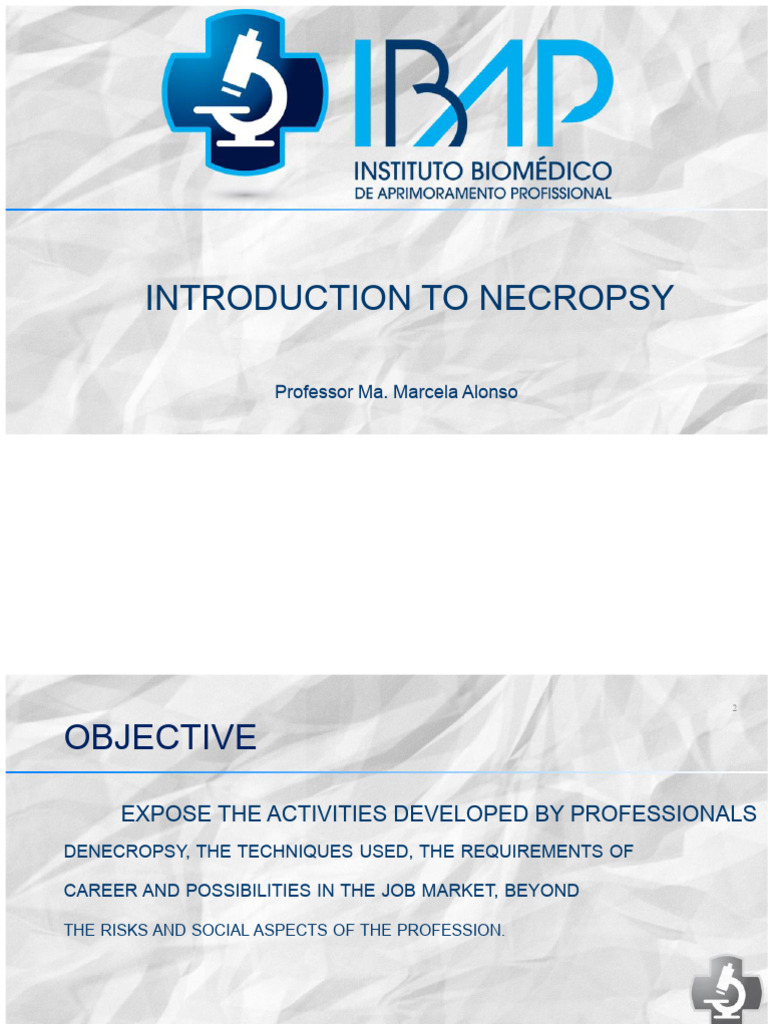 Overview of Necropsy Techniques and Careers | PDF | Autopsy | Personal ...