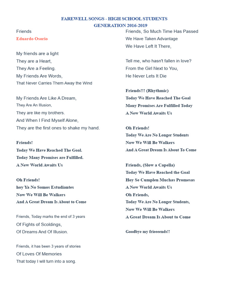 Songs | PDF