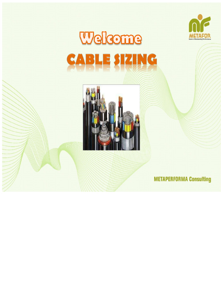 Panduan Pemilihan Ukuran Kabel Listrik | PDF