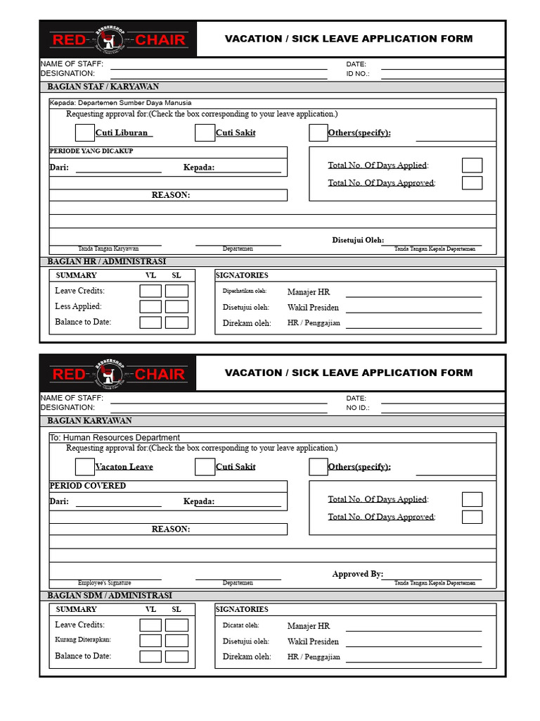 Form VL&SL | PDF