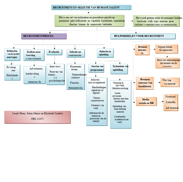 Conceptuele Kaart Van Werving en Selectie Van Human Resources | PDF