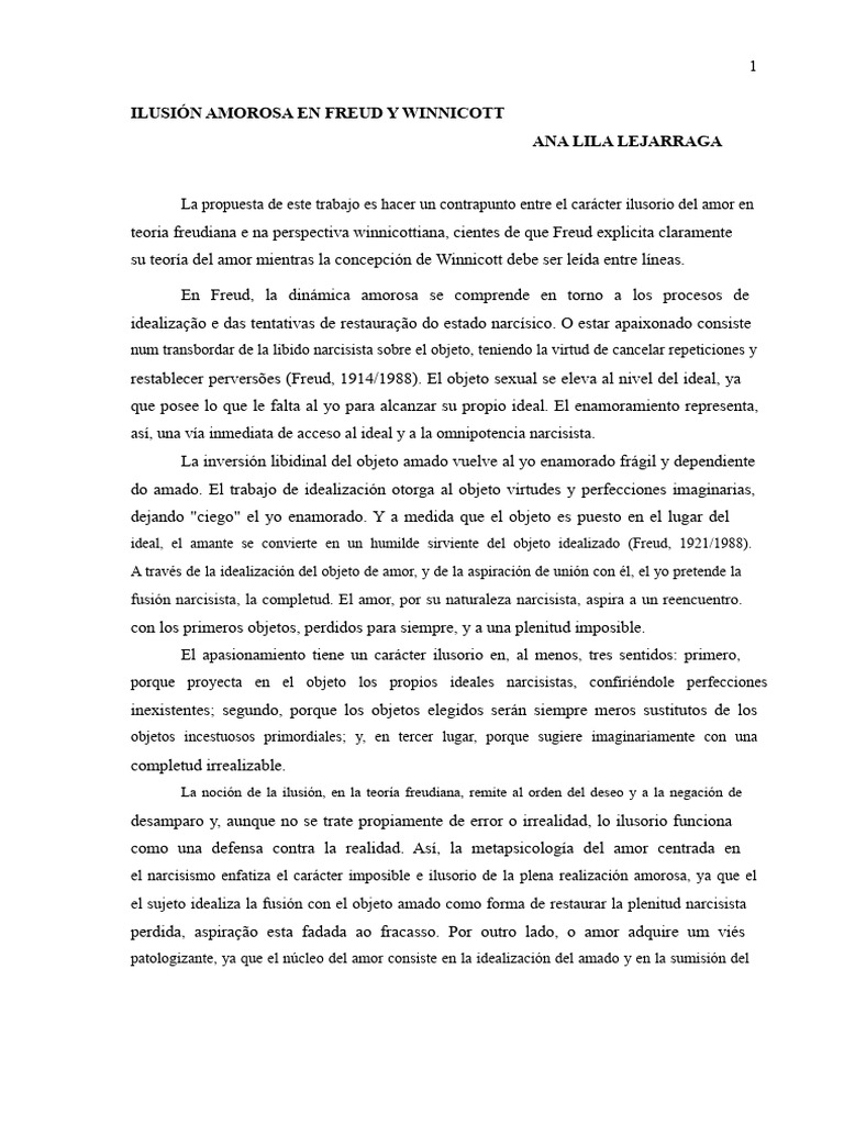 Sr79 Ana Lila Lejarraga | PDF | Amor | Sicología