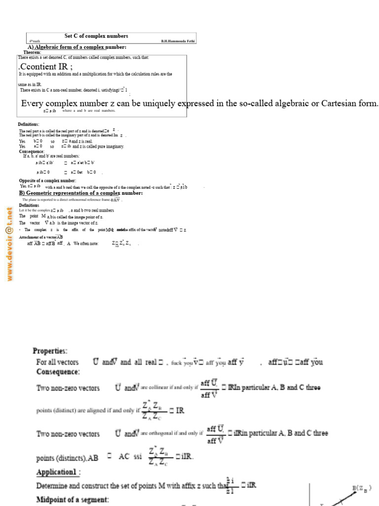Understanding Complex Numbers and Their Properties | PDF | Complex ...