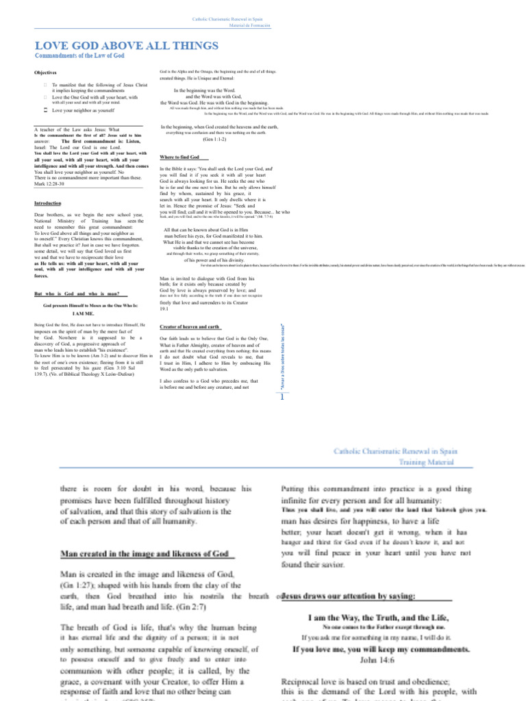 To Love God Above All Things | PDF | Logos (Christianity) | God