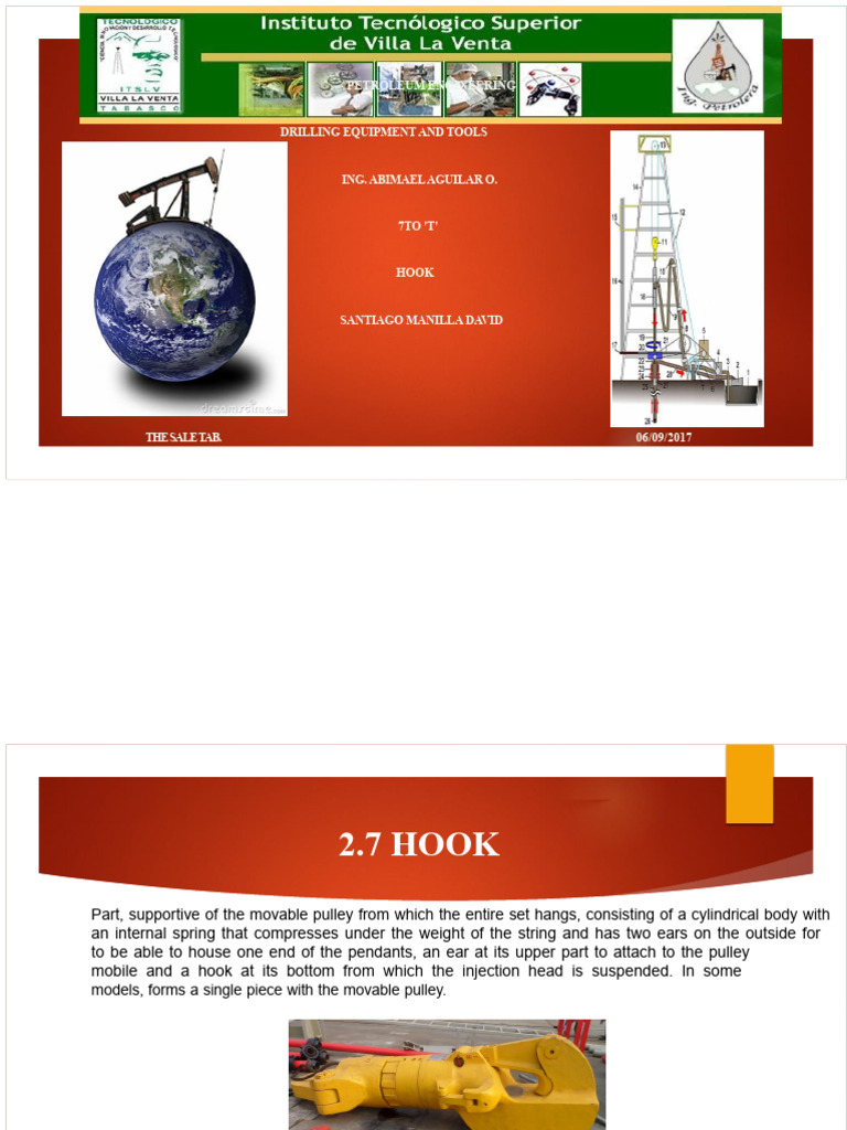 Drilling Hook | PDF | Oil Well | Pipe (Fluid Conveyance)