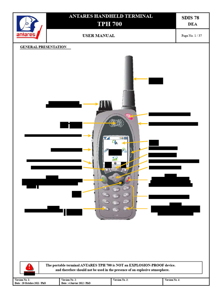 ANTARES TPH 700 User Manual Guide | PDF | Computer Terminal | Computer ...