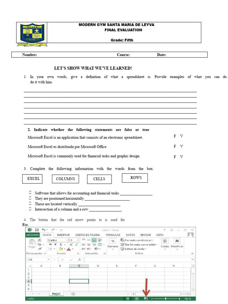 Final Evaluation Computer Science Fifth and Sixth Grade | PDF ...