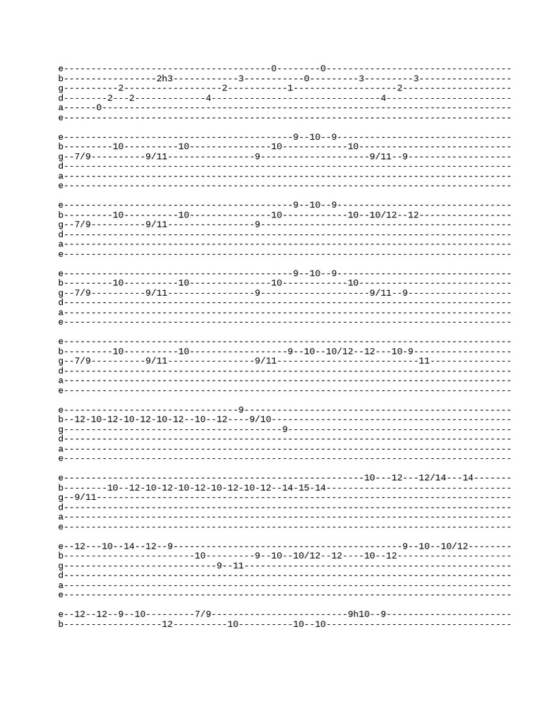 Panduan Notasi Gitar untuk Pemula | PDF