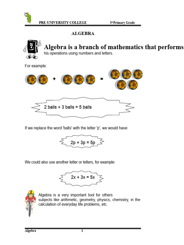 MATHEMATICS.-3rd Grade Algebra | PDF | Numbers | Algebra