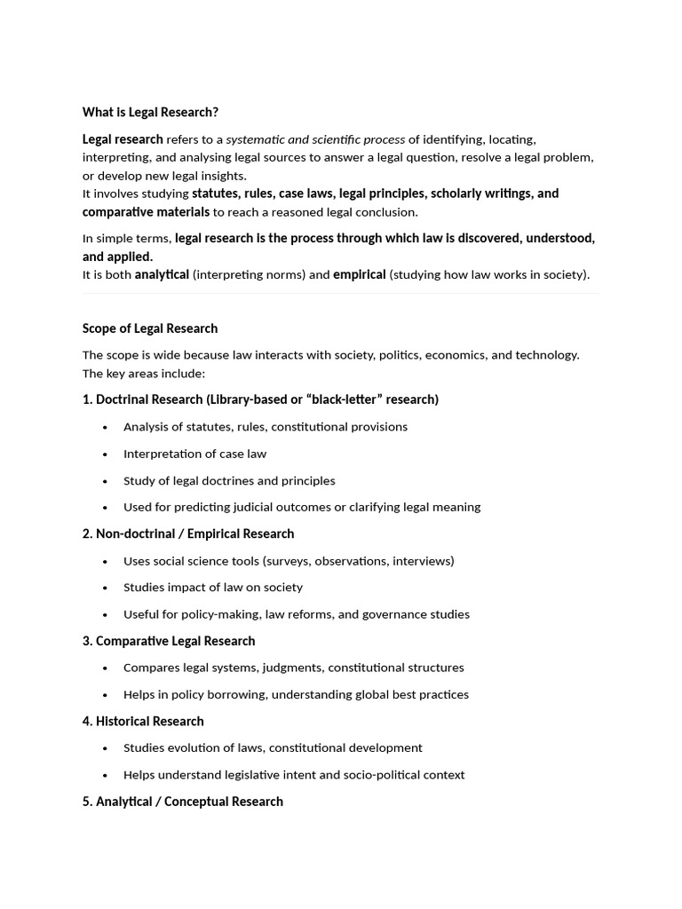 Legal Research | PDF | Social Sciences | Sociology