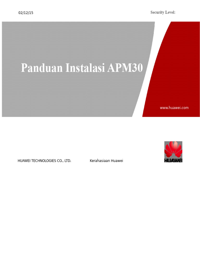 Panduan Instalasi APM30 | PDF