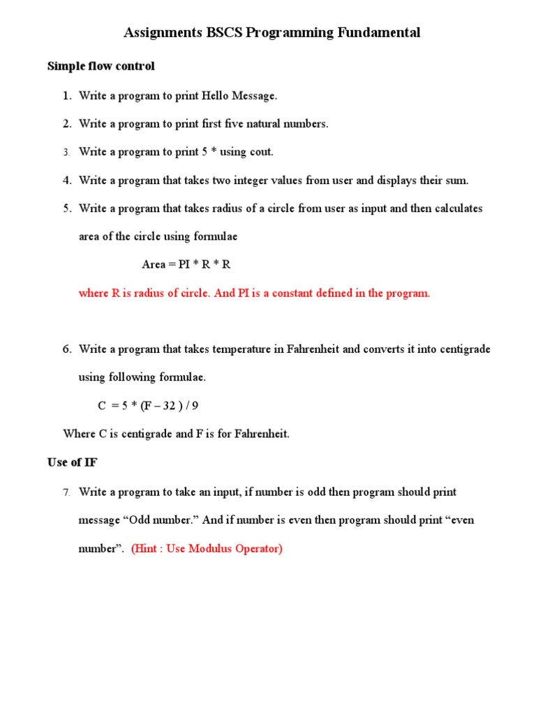 Assignments Bscs Programming Fundamental Pdf Matrix Mathematics String Computer Science