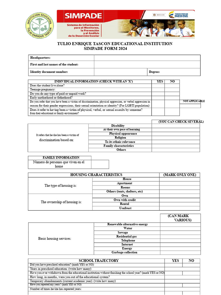 Format Simpade 2024 | PDF | Discrimination