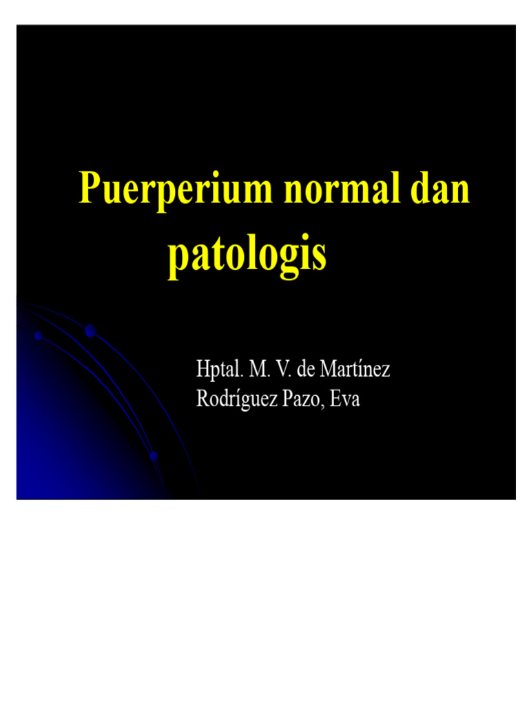 Puerperium: Normal dan Patologis | PDF