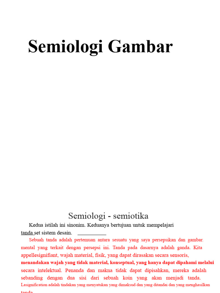 semiologi gambar | PDF