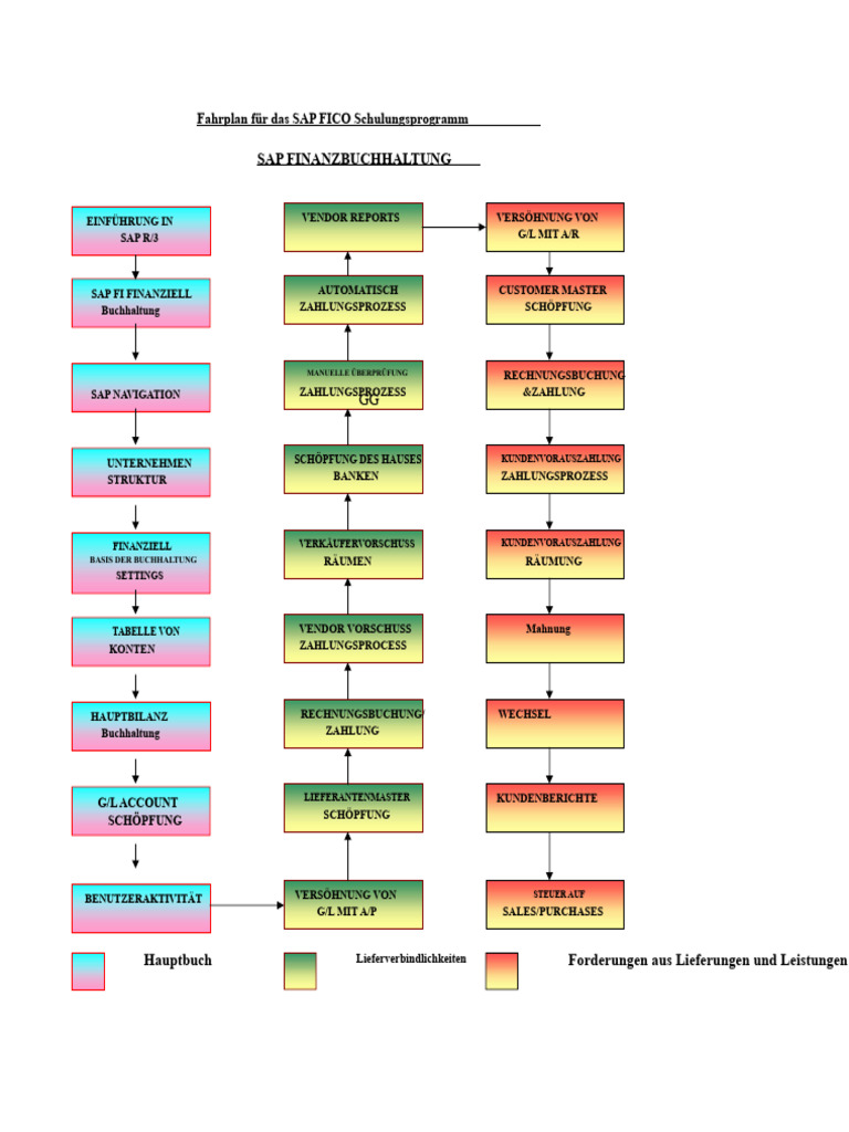Fahrplan für das SAP FICO Schulungsprogramm | PDF