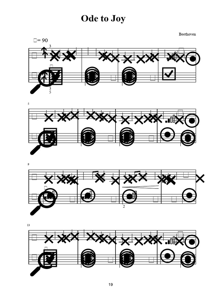 Ode To Joy Easy Sheet Music For Piano | PDF
