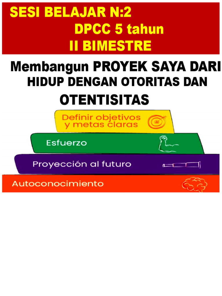Sesi 2 Dpcc.5 Tahun Proyek Hidup Saya Prof Frailan | PDF
