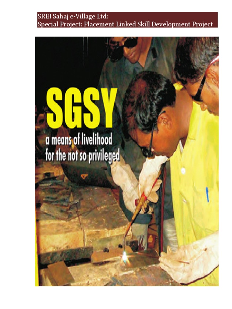 SGSY Brochure Sahaj | PDF | Poverty | Poverty & Homelessness