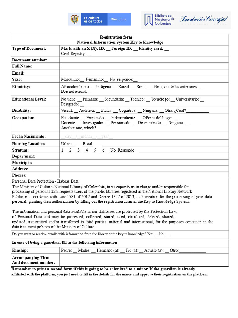 Registration Form KEY | PDF | Privacy | Computing
