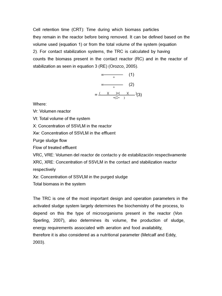 Understanding Cell Retention Time in Reactors | PDF