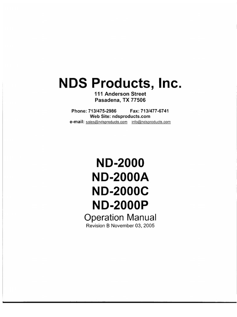 Manual do Medidor de Radiação ND-2000 | PDF | Rede elétrica | Diodo