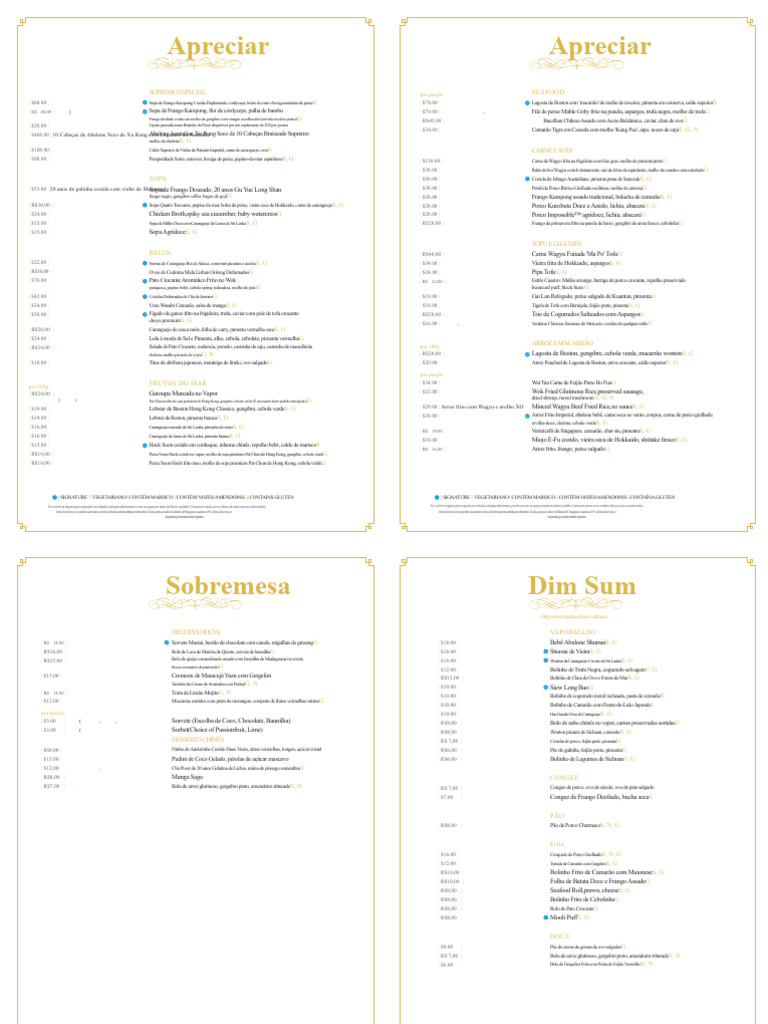 Madame_Fan_A_la_Carte_Menu_Maio_2023 | PDF | Sopa de galinha | Alimentos