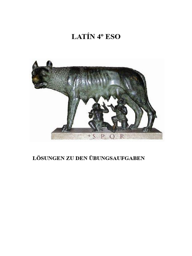 LATIN 4. JHG (LÖSUNGEN FÜR ÜBUNGEN ZUM WIEDERHOLEN).pdf | PDF